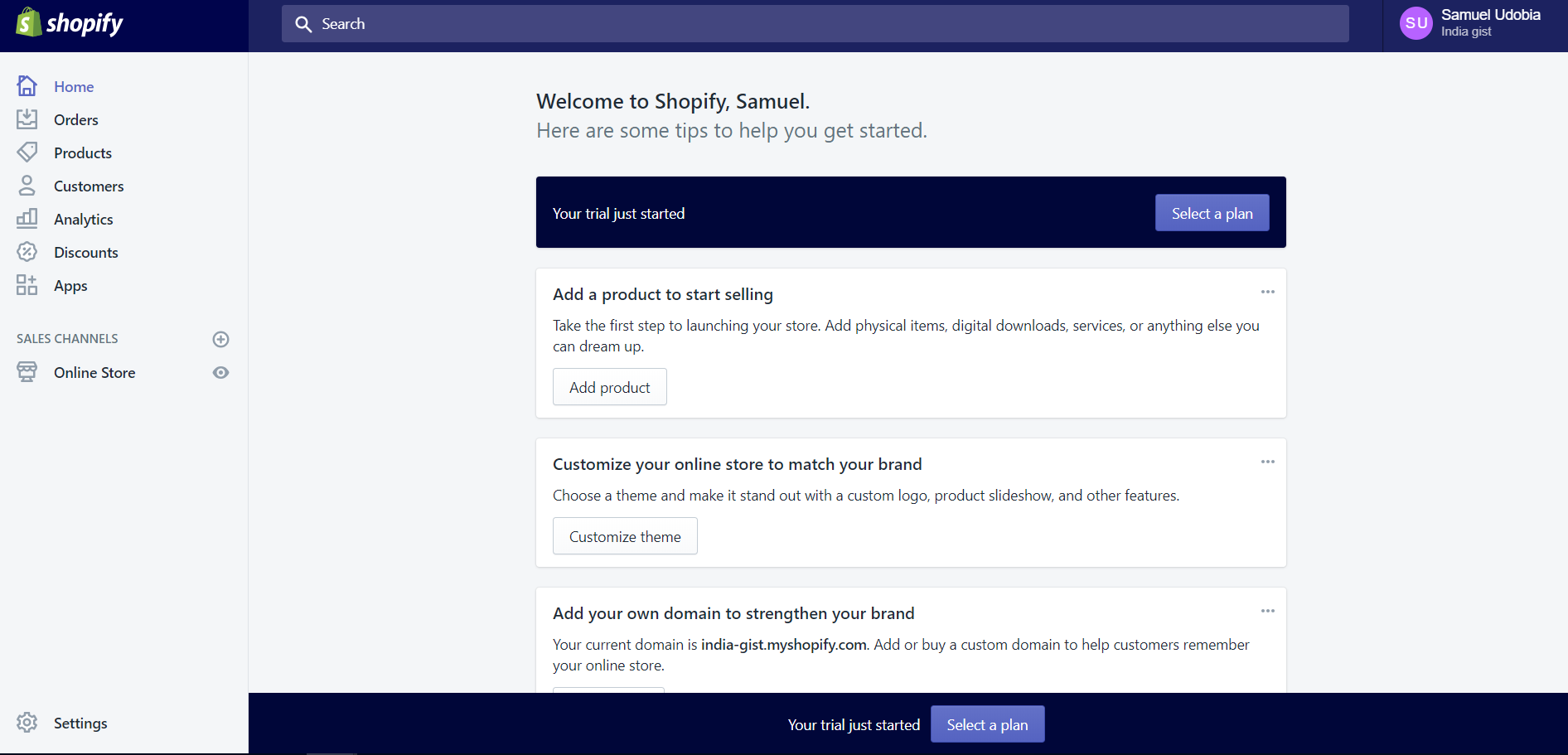 How to create online shop very easily with Shopify
